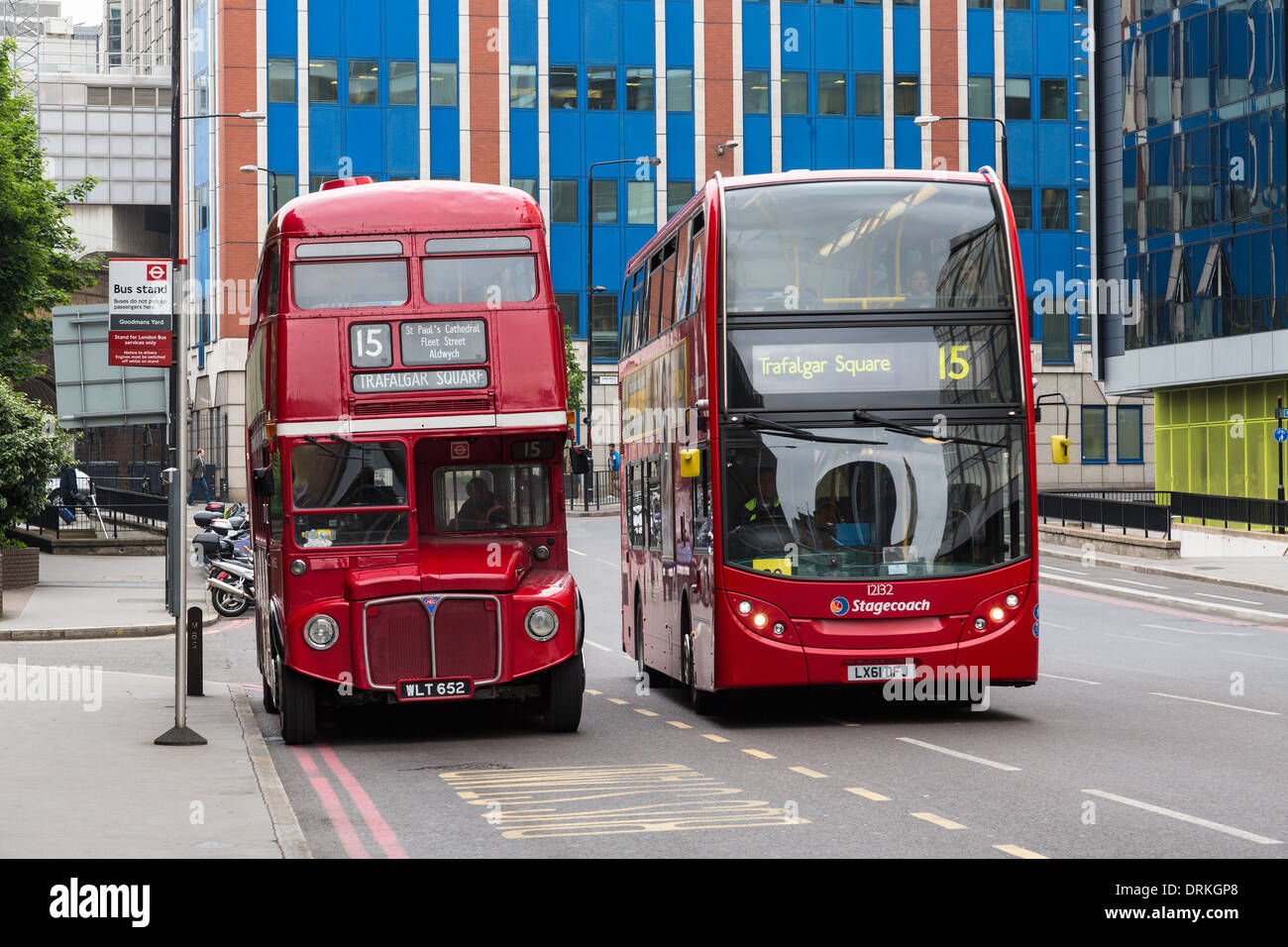 Traditional red buses London, England Stock Photo - Alamy