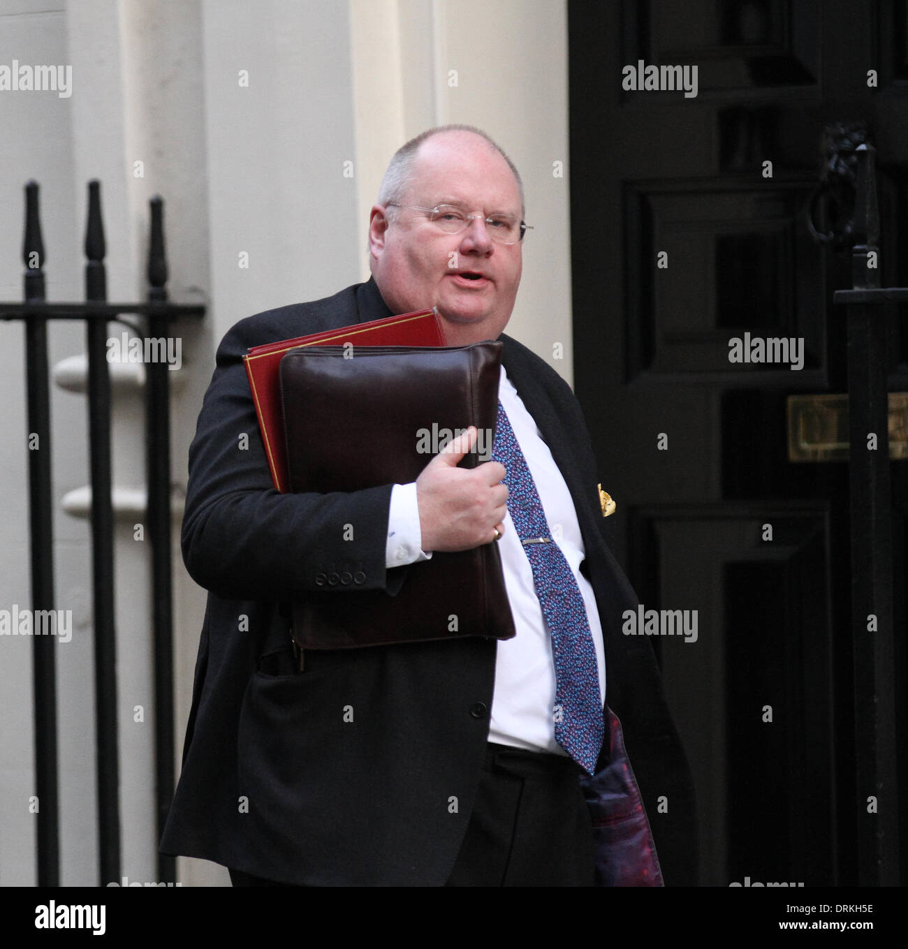 London, UK, 28th January 2014. Eric Pickles seen at Downing street ...