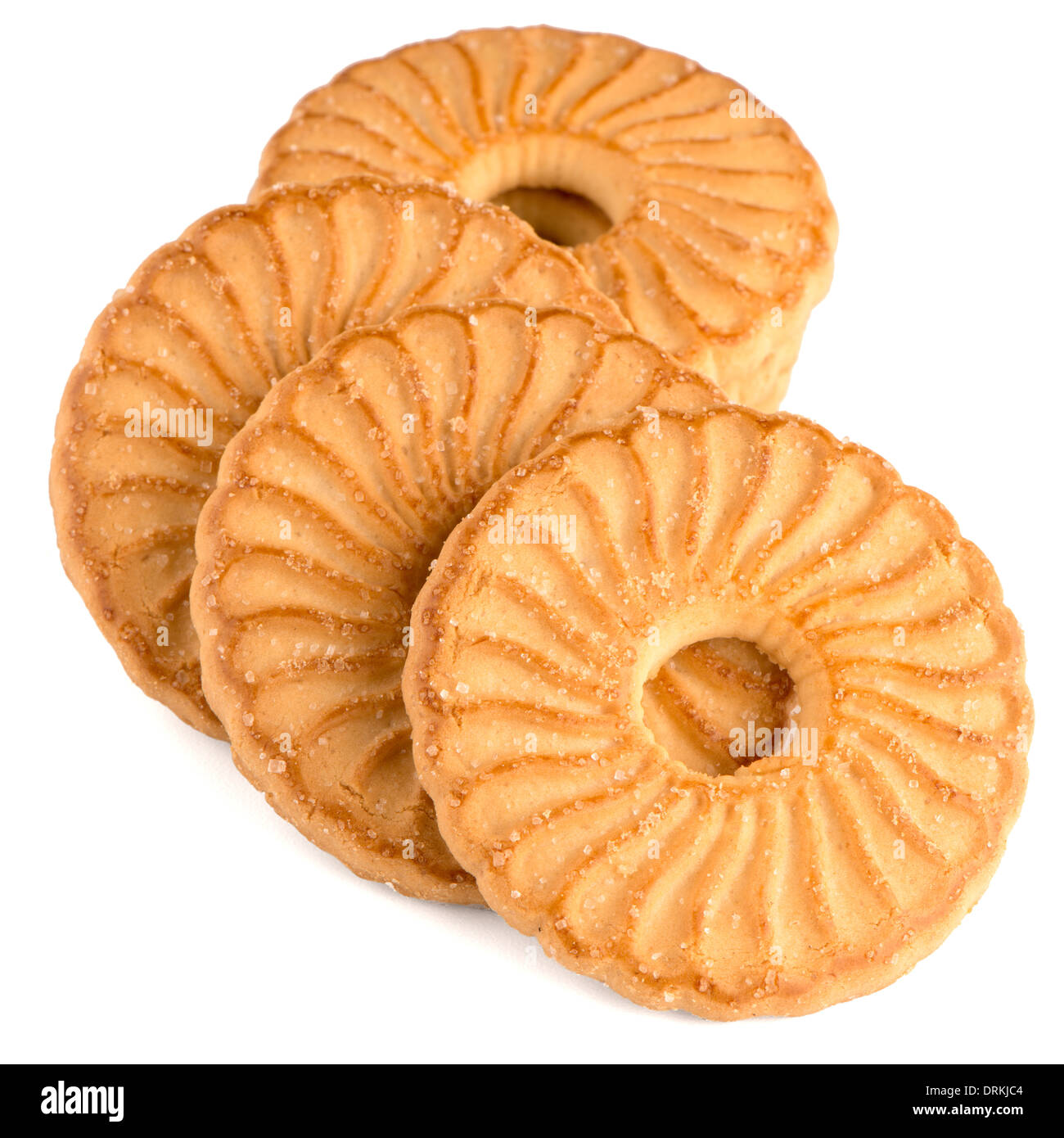 rings biscuits pile isolated on a white background Stock Photo - Alamy