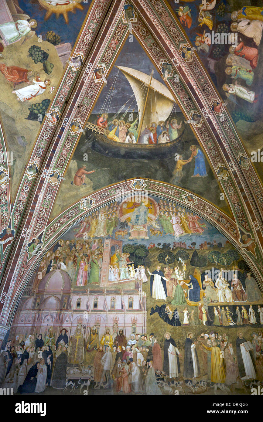 Frescoes by Andrea di Bonaiuto, 1365-1367, Spanish Chapel, Santa Maria ...