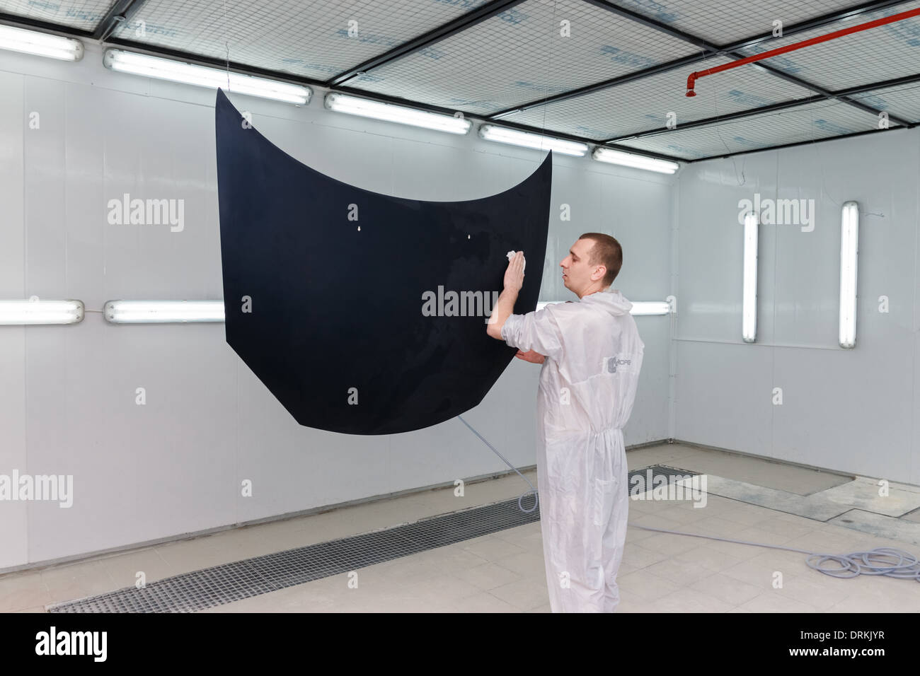 Paint preparation in Painting chamber Stock Photo - Alamy