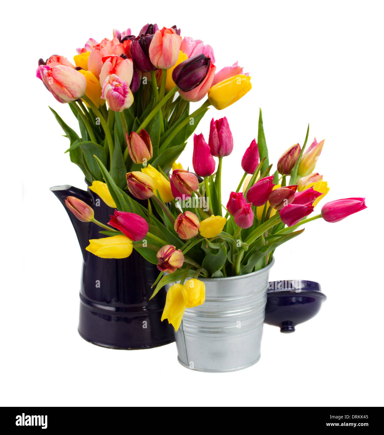 Pots arrangement Cut Out Stock Images & Pictures - Alamy