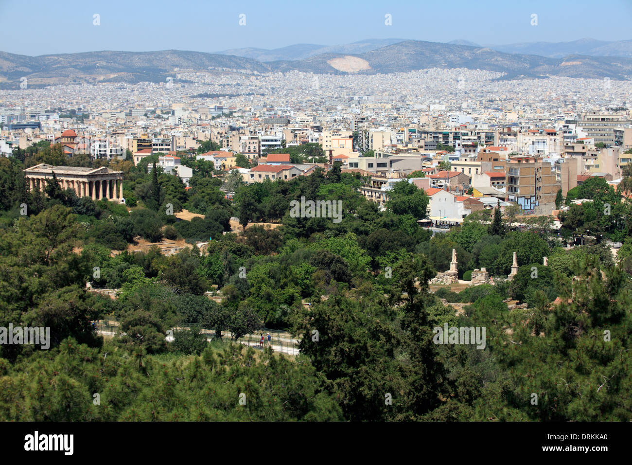 greece athens the athenian agora temple of hephaistos Stock Photo - Alamy