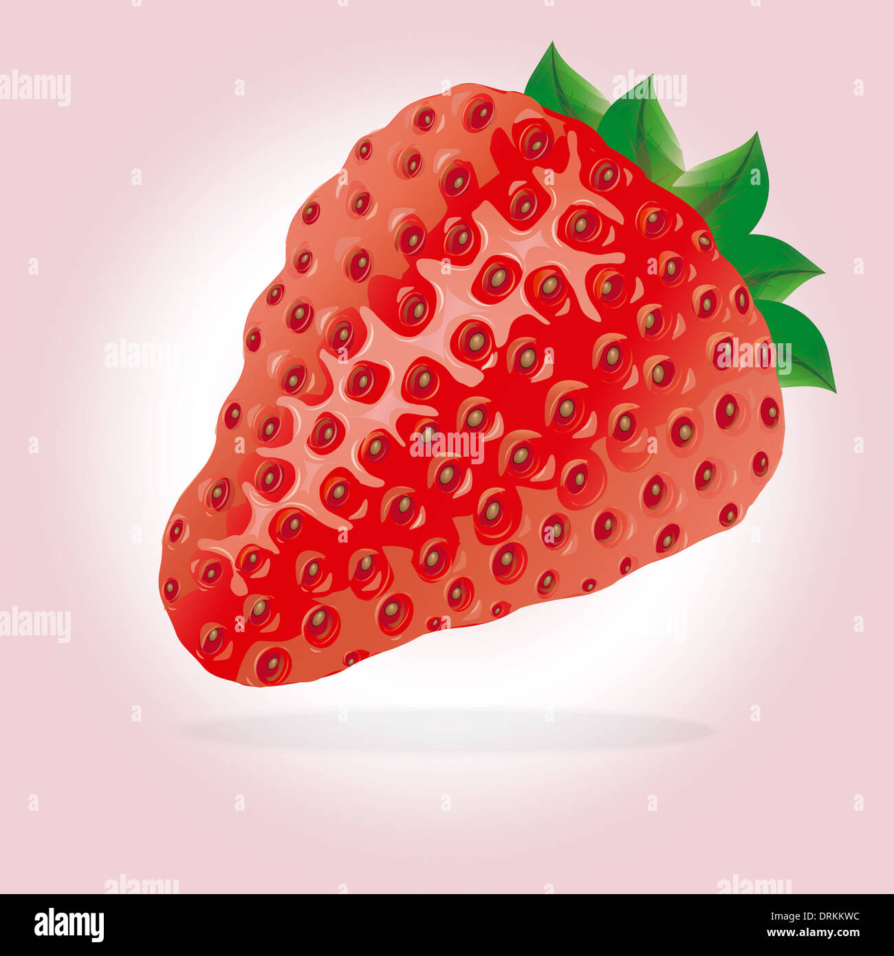 Realistic strawberry vector Stock Photo - Alamy