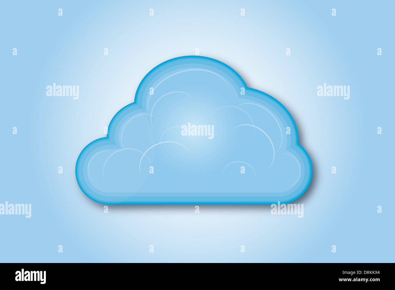 Blue cloud vector Stock Photo - Alamy