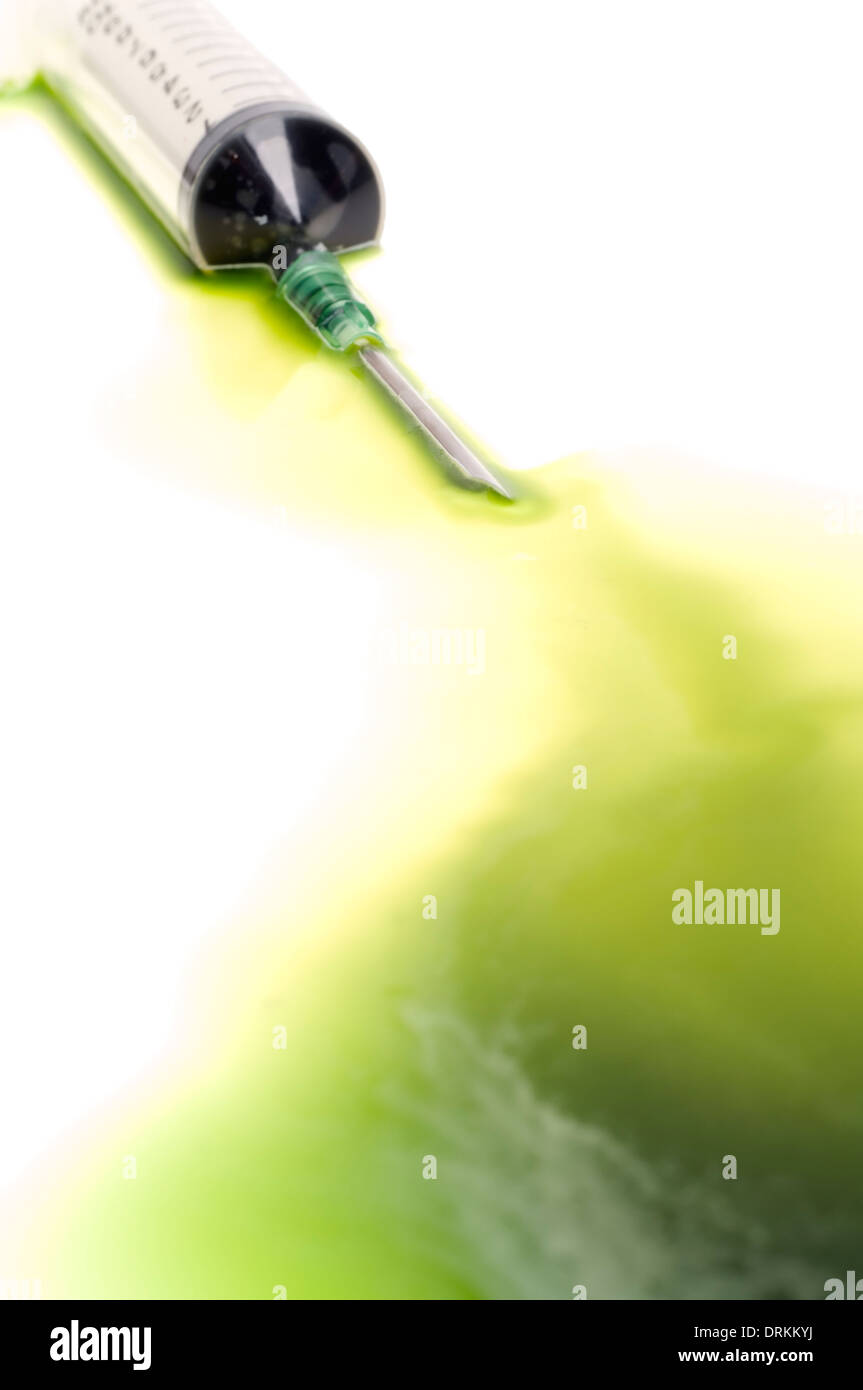 Syringe and Liquid Stock Photo - Alamy