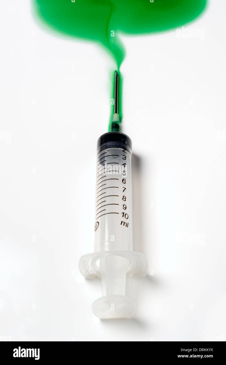 Syringe and Liquid Stock Photo - Alamy