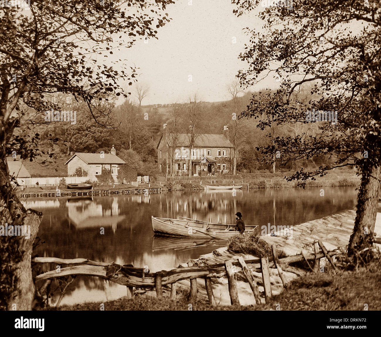 Ruswarp Victorian period Stock Photo - Alamy