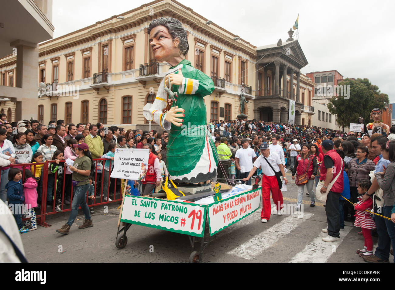 During the parade of floats, 31 December Stock Photo - Alamy