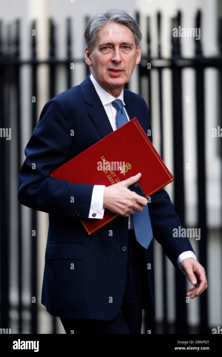 London, UK, UK. 28th Jan, 2014. PHILIP HAMMOND MP, Secretary of State ...