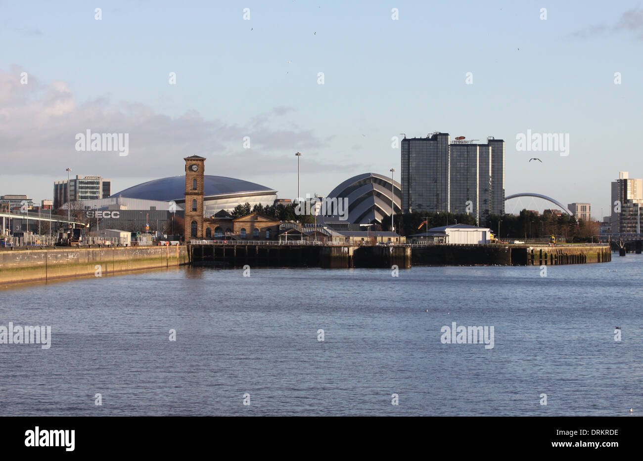 SECC with Clyde Auditorium and The Hydro Glasgow Scotland January 2014 ...