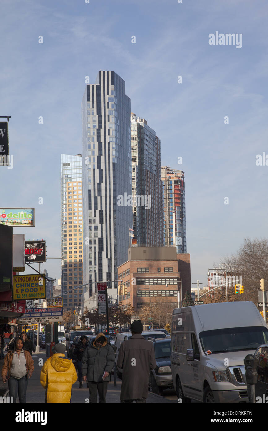 New skyscrapers rise up from downtown Brooklyn, a reflection of the ...