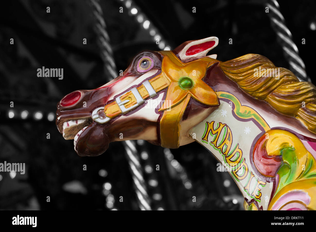 Golden gallopers carousel hi-res stock photography and images - Alamy