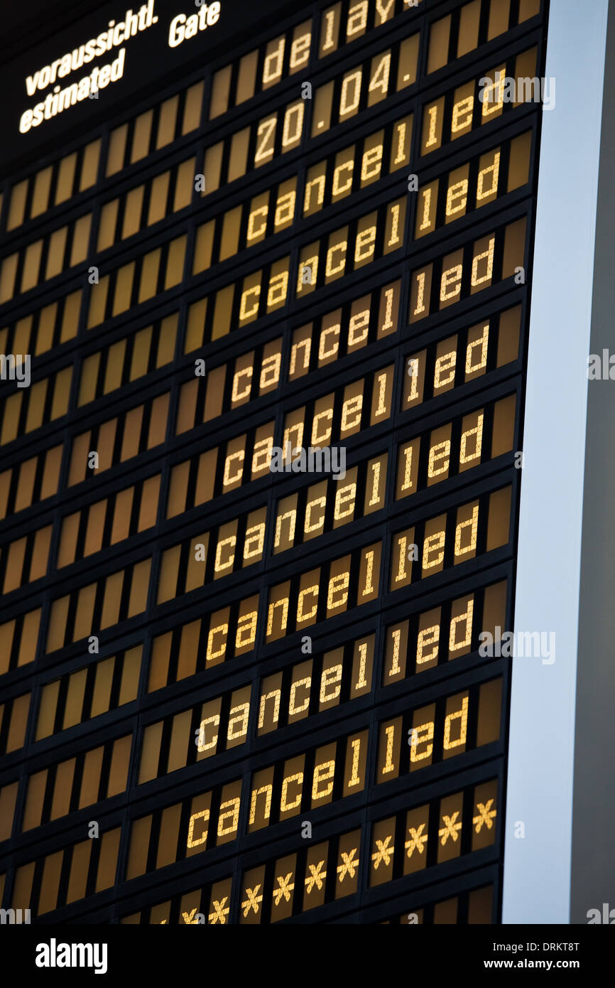 Flight information display panel showing hi-res stock photography and ...