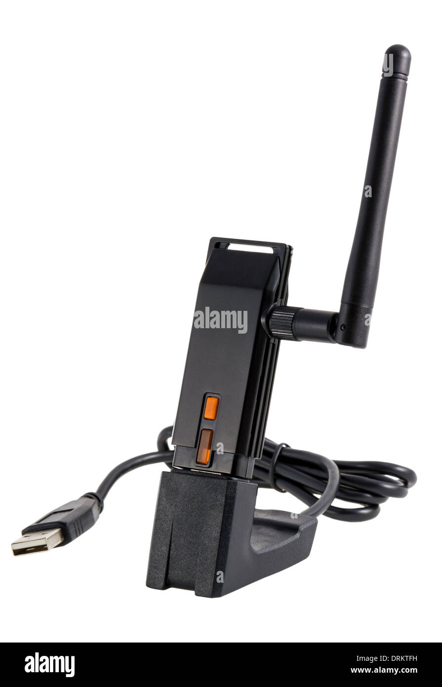 Wi-Fi Wireless USB Adapter isolated on white background Stock Photo - Alamy