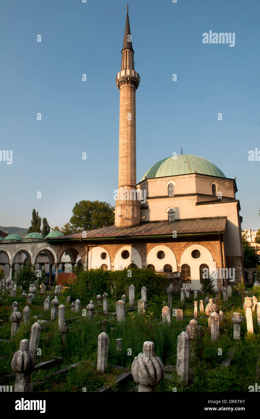 Emperor's Mosque and its old cemetery, Sarajevo, Bosnia and Herzegovina ...