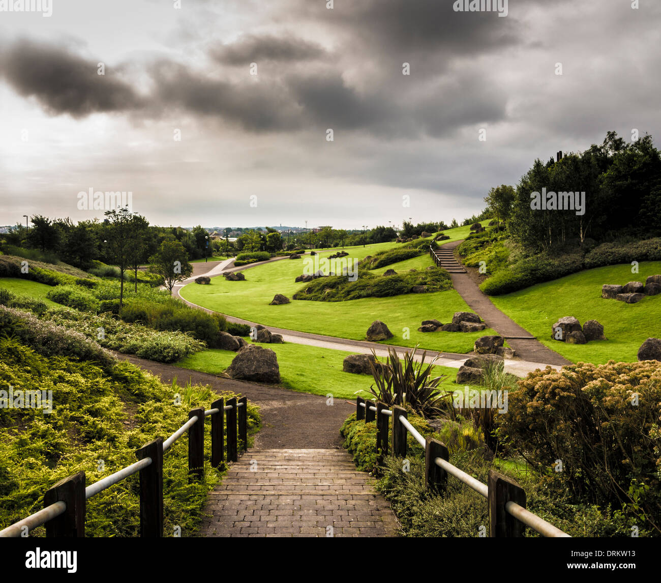 Redburn Dene Park, North Shields. Tyneside. North East Stock Photo - Alamy