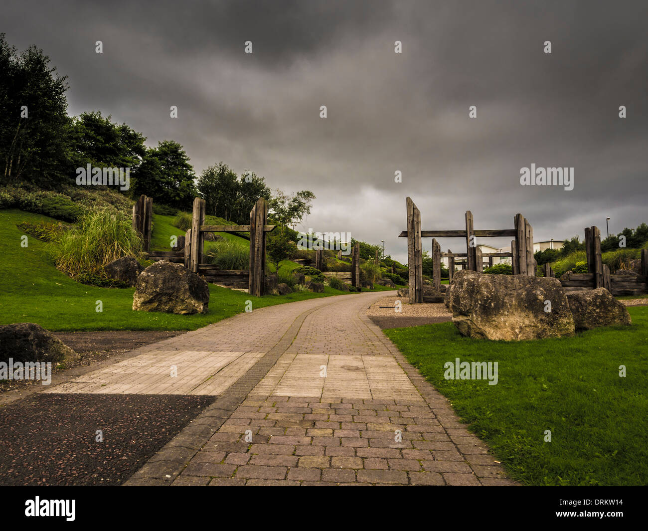 Redburn Dene Park, North Shields. Tyneside. North East Stock Photo - Alamy