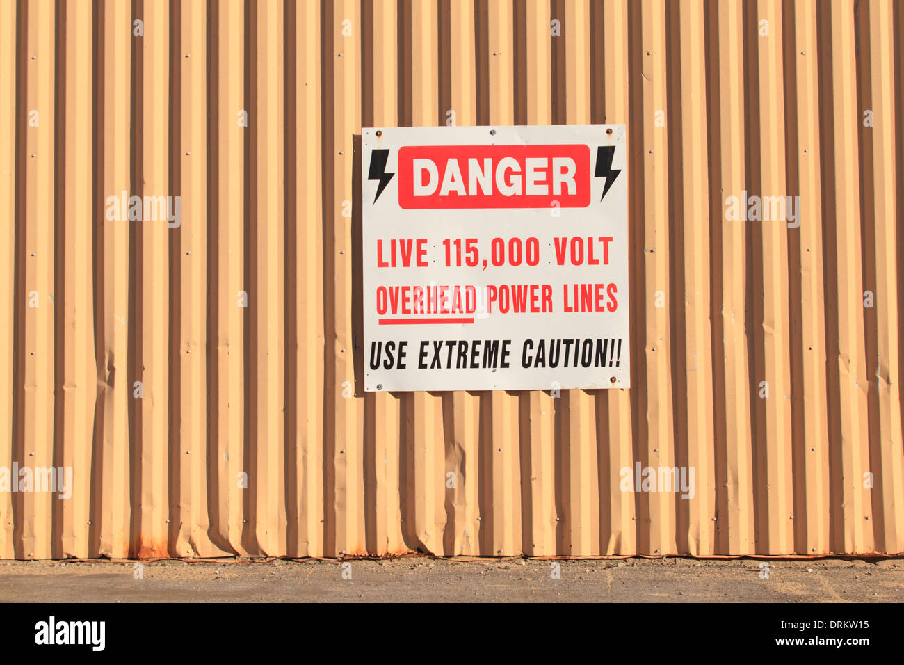 High voltage warning sign hi-res stock photography and images - Alamy