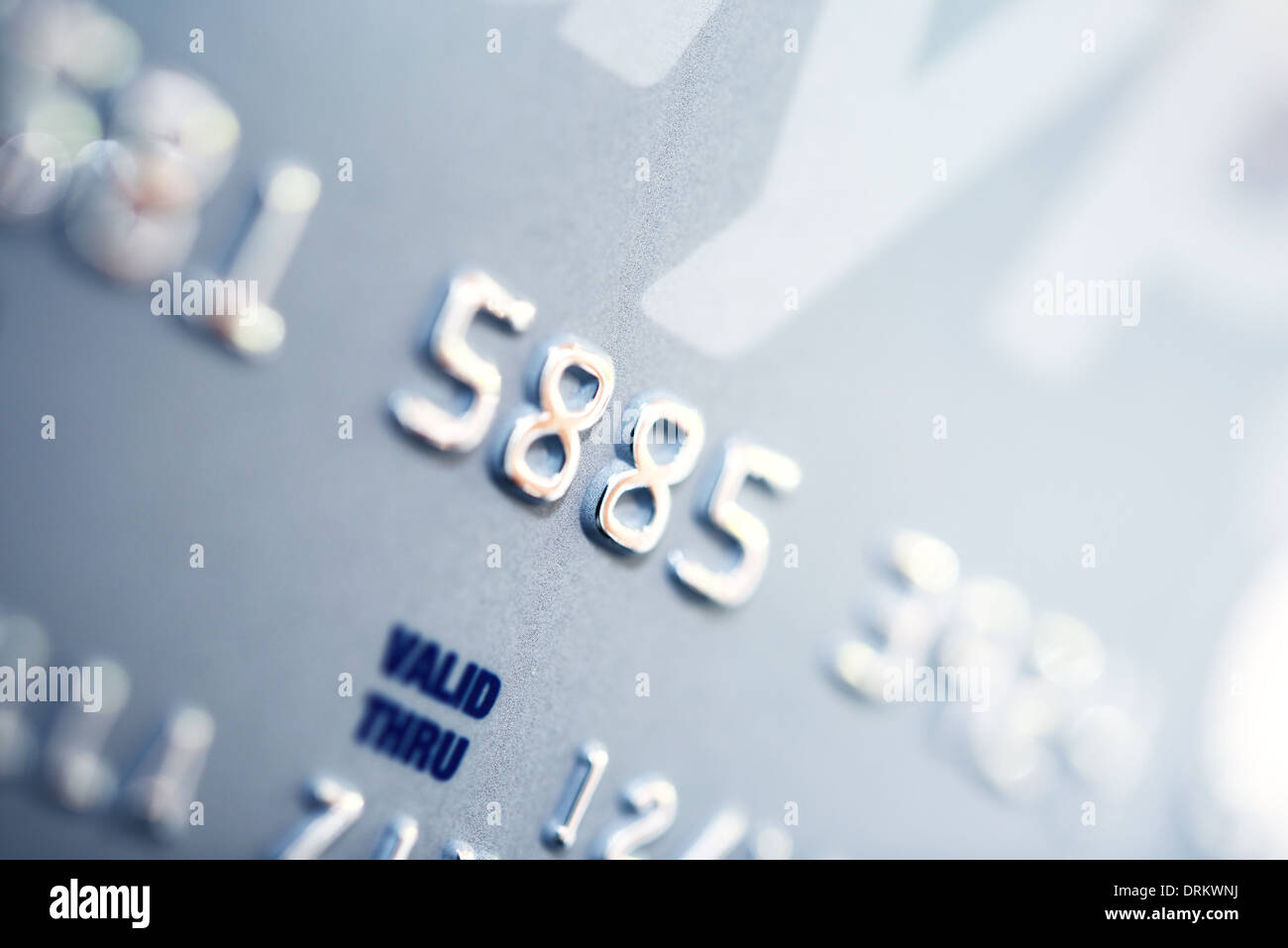 Credit Card Number Closeup. Banking and Transaction Technology. Credit ...