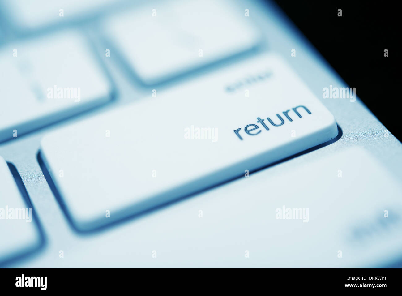 Return Keyboard Button Closeup. Technology Collection Stock Photo - Alamy
