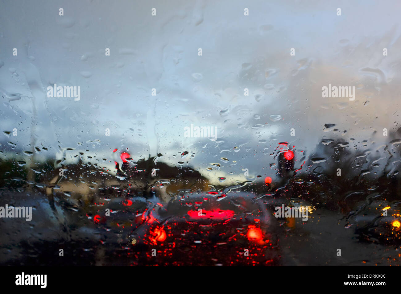 Car with brake lights on hi-res stock photography and images - Alamy