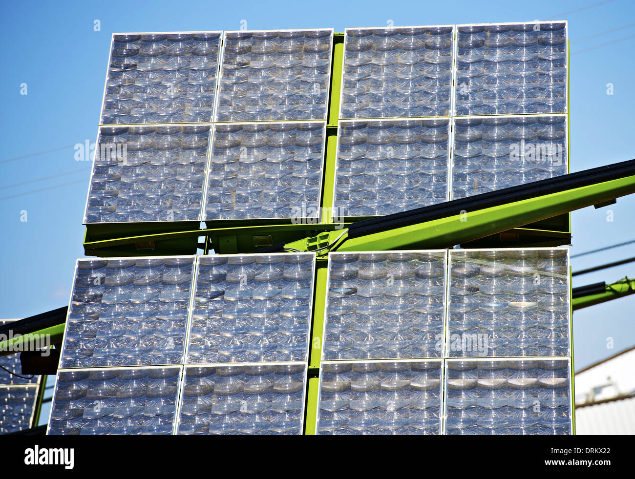 Advanced Solar Panels Based on Glass Lenses. Alternative Energy Source ...