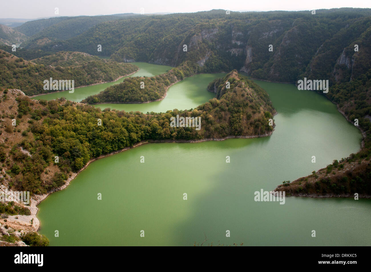 Meanders of Uvac River Canyon, Serbia Stock Photo - Alamy