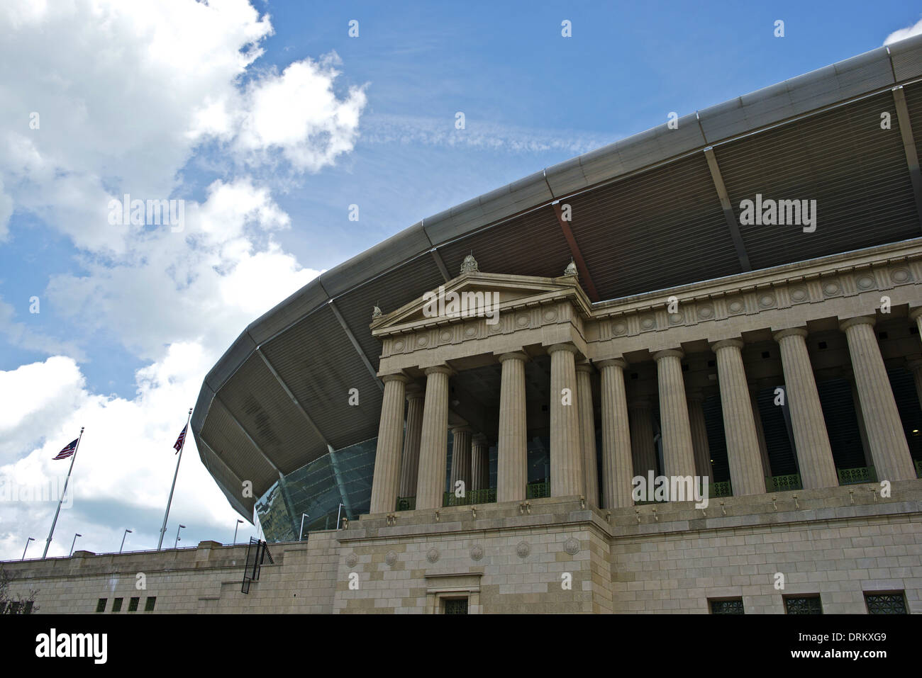 Soldiers Field Stadium Building Chicago, Illinois, USA. Architecture ...