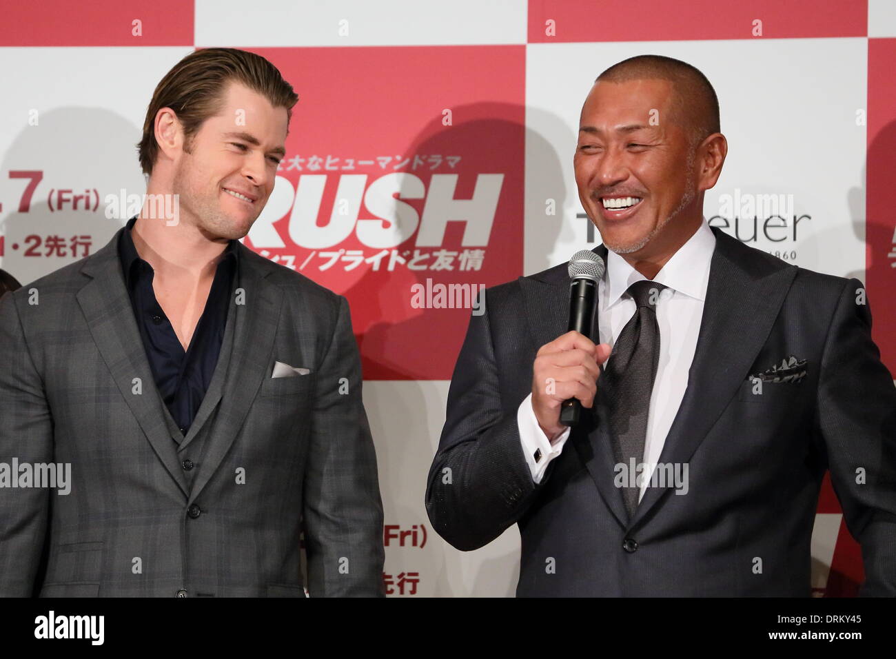 Tokyo, Japan. 28th January 2014. Chris Hemsworth, Kazuhiro Kiyohara, Jan 28, 2014 : Chris ...
