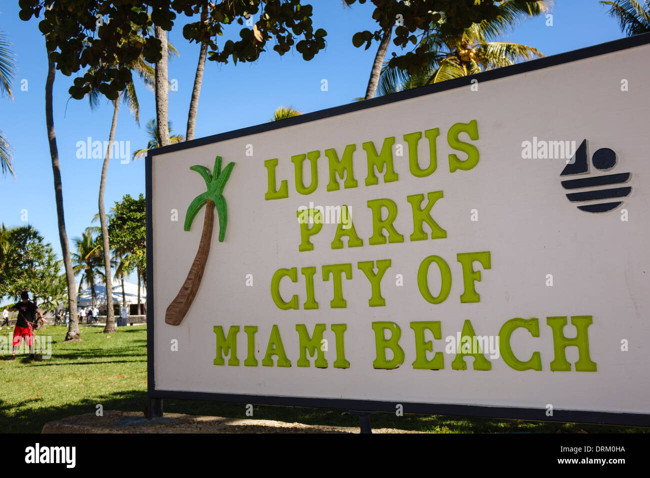 Sign lummus park hi-res stock photography and images - Alamy