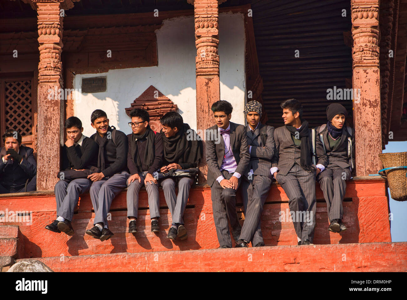 Nepal school uniform hi-res stock photography and images - Alamy