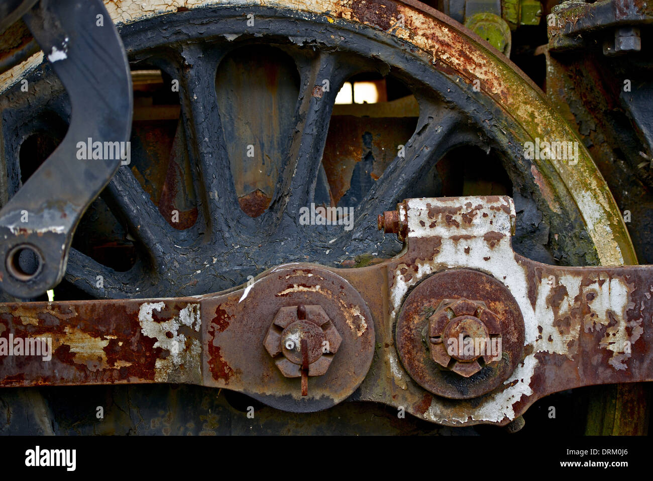 Old Rusty Locomotive Wheel Closeup Photo. Rusty Iron Locomotive ...