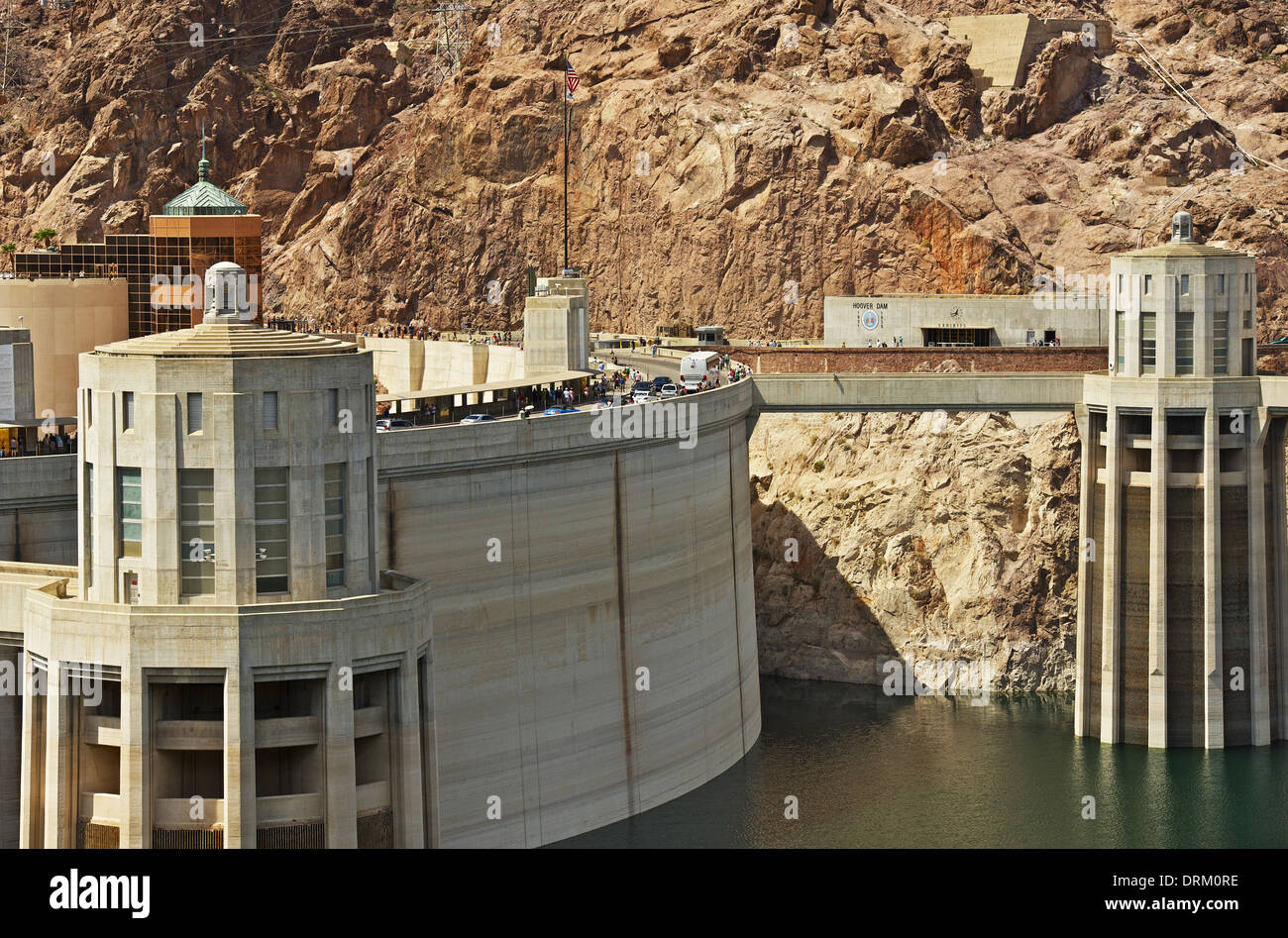 Hoover Dam Nevada - Dam Elements Closeup. Nevada-Arizona Border, USA ...