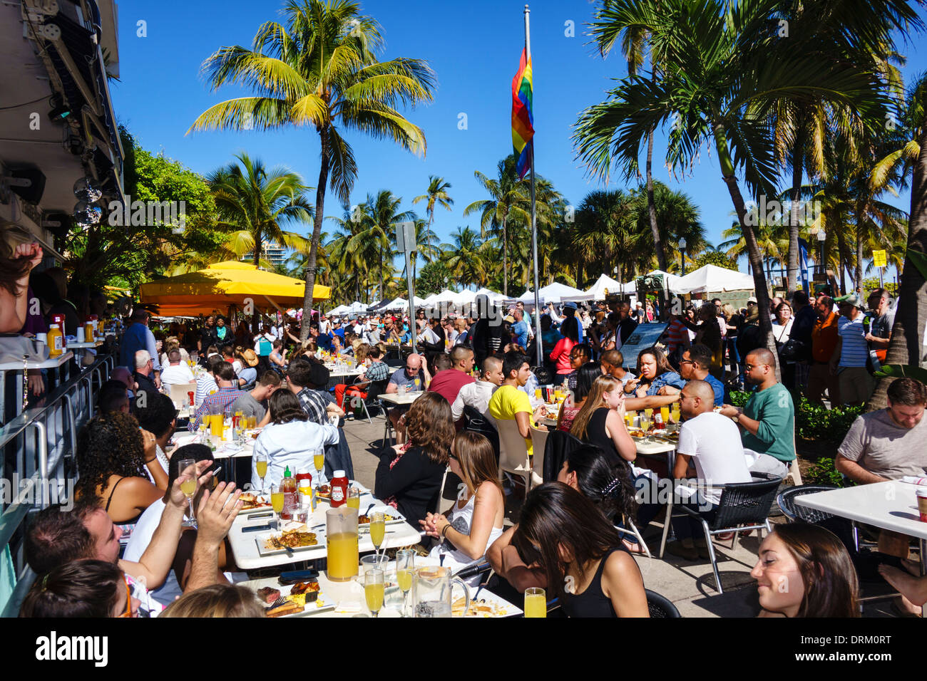 Miami Beach Florida,Ocean Drive,Art Deco Weekend,festival,street fair ...