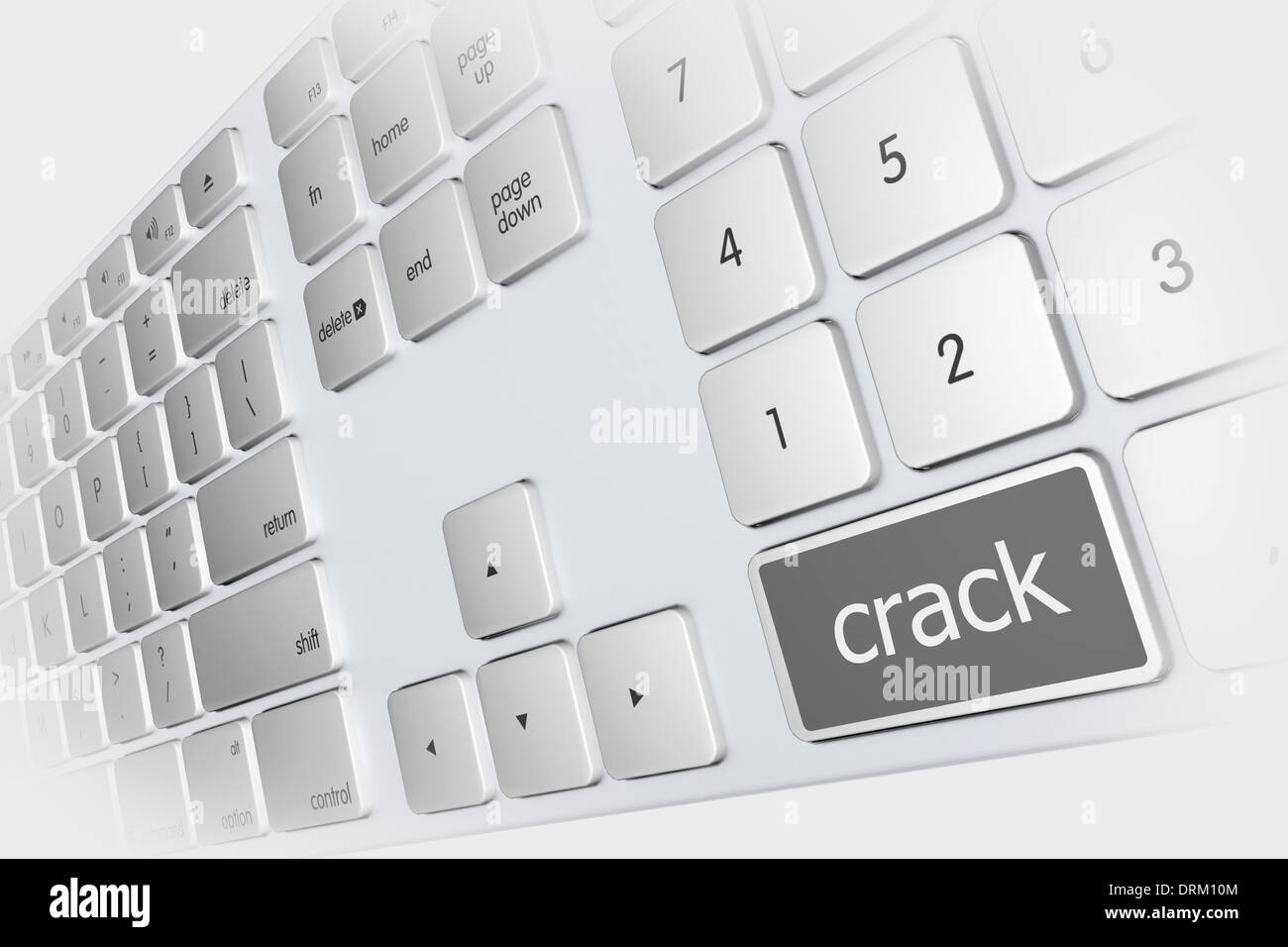 Cracking Illustration. Crack - Keyboard Button. Hacking and Cracking ...
