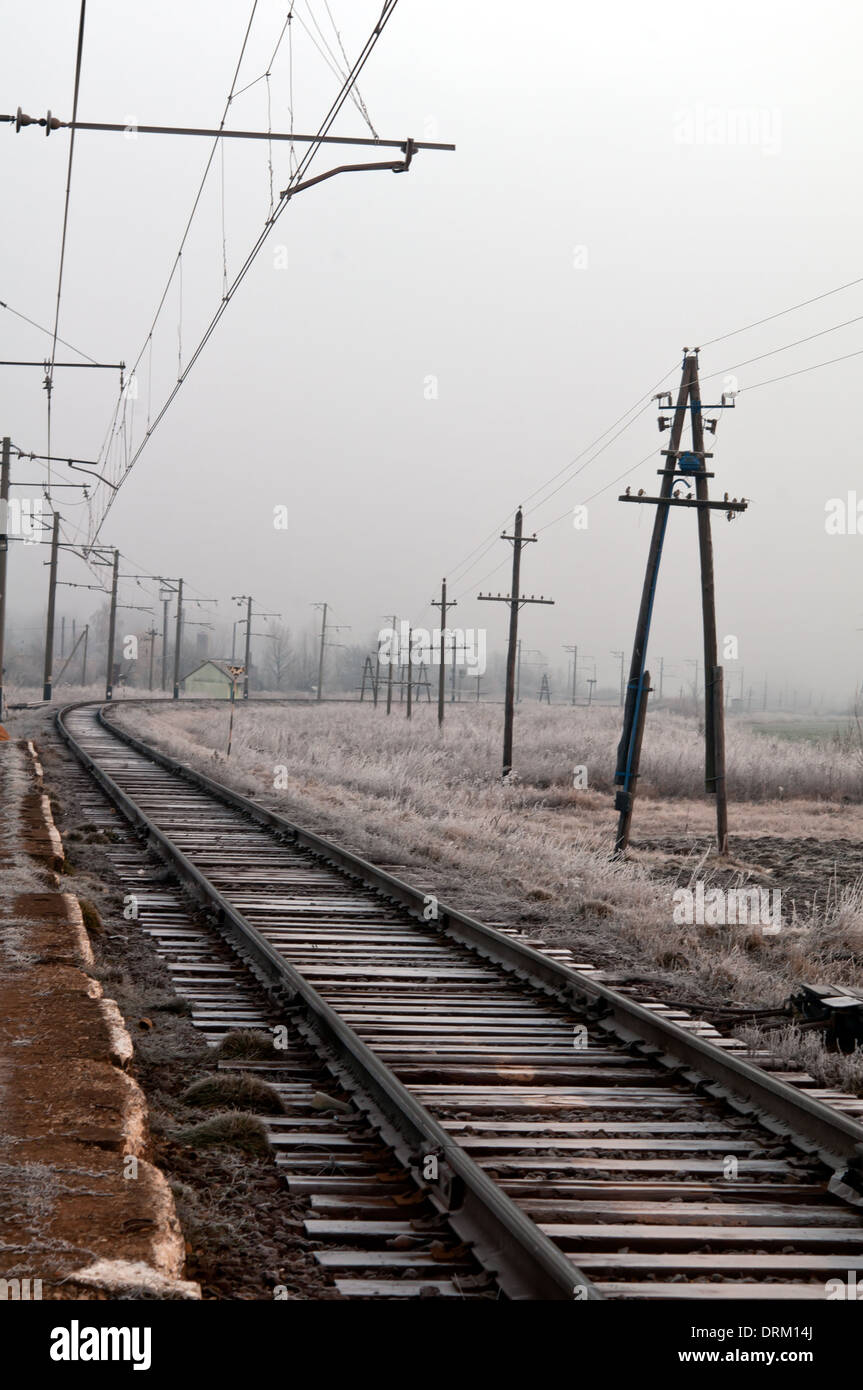 Dusk on the railroad hi-res stock photography and images - Alamy