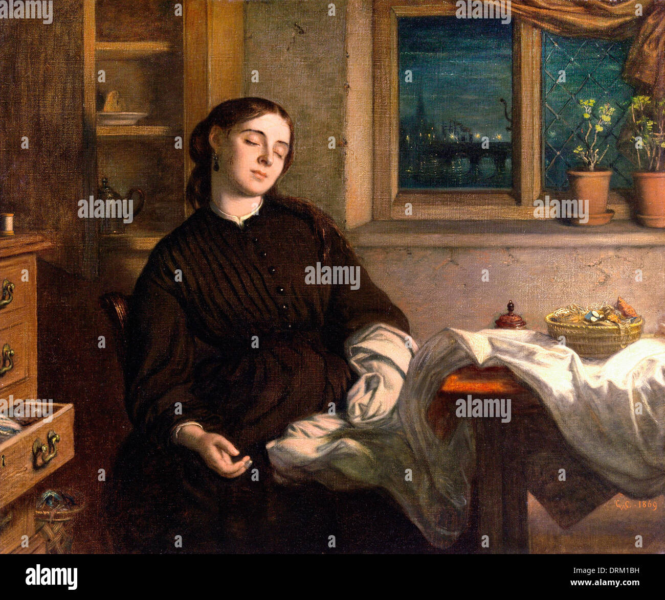 Charles West Cope, Home Dreams 1869 Oil on canvas. Yale Center for ...