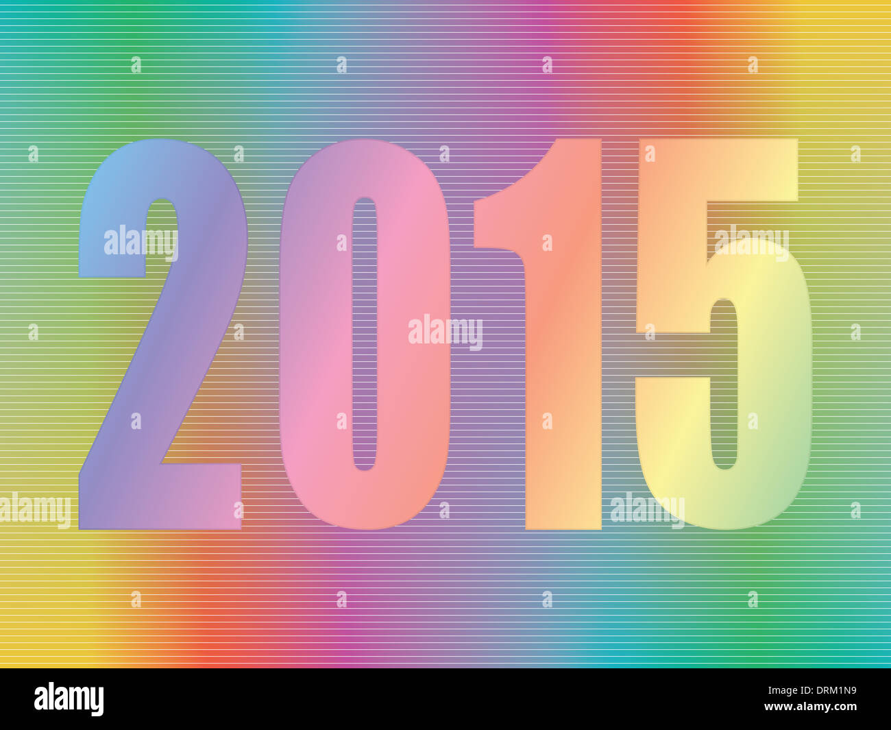 year 2015 over spectrum background Stock Photo - Alamy