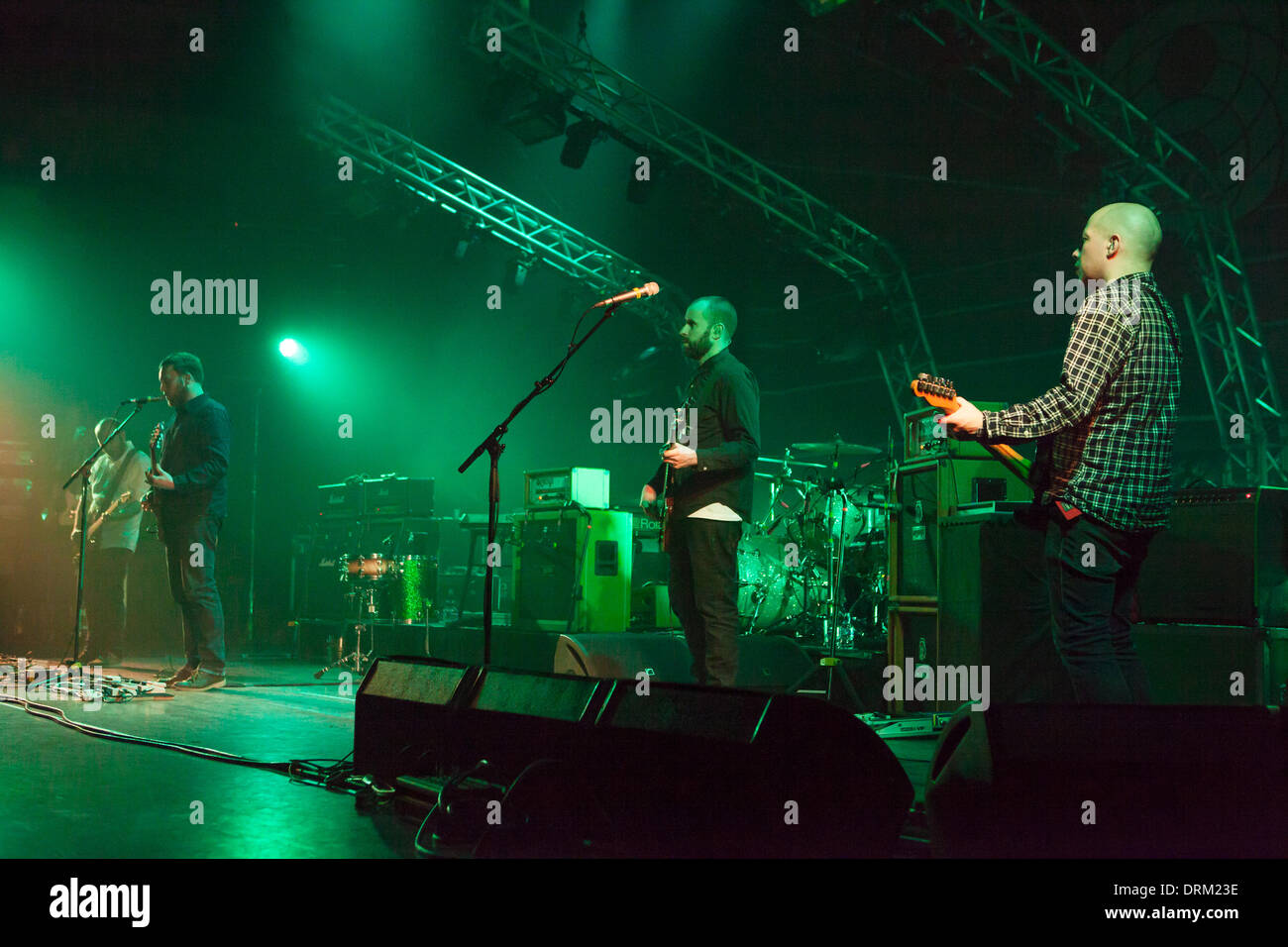 Glasgow, Scotland, UK. 28th January 2014. Mogwai , Scottish post-rock ...