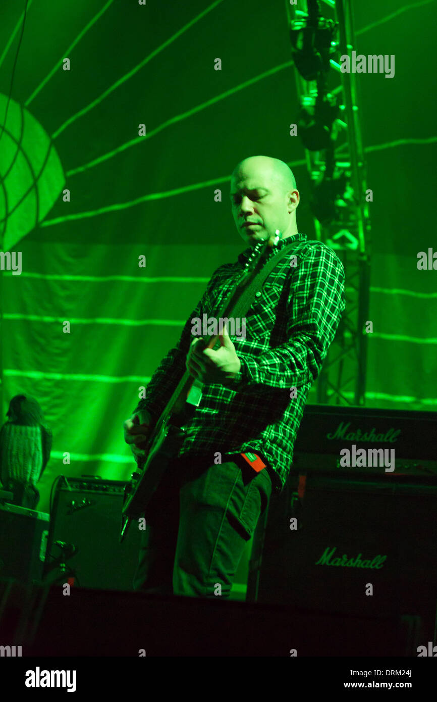 Glasgow, Scotland, UK. 28th January 2014. Mogwai , Scottish post-rock ...