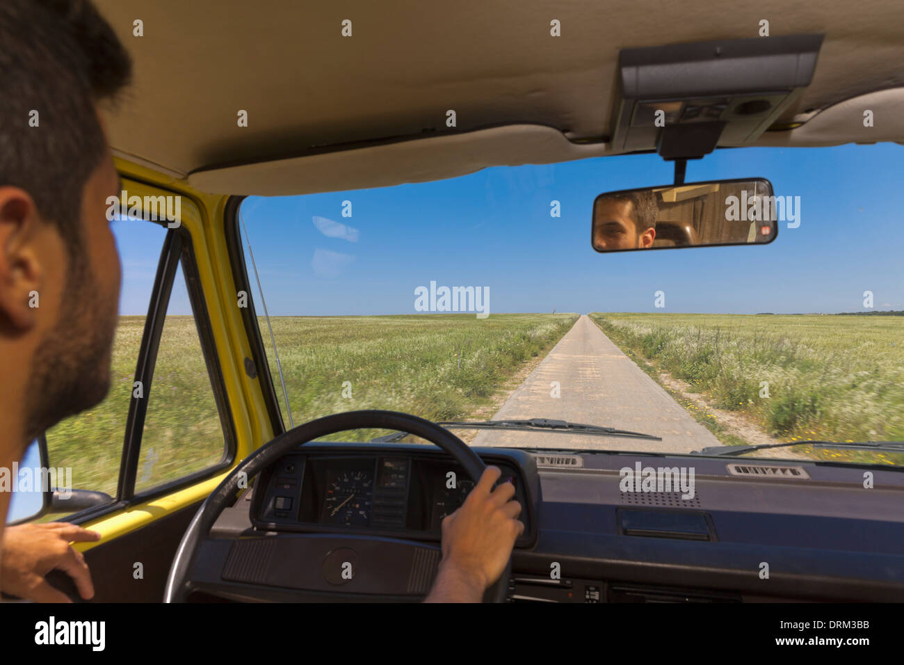 Southwest of Portugal, Man on a road trip Stock Photo - Alamy