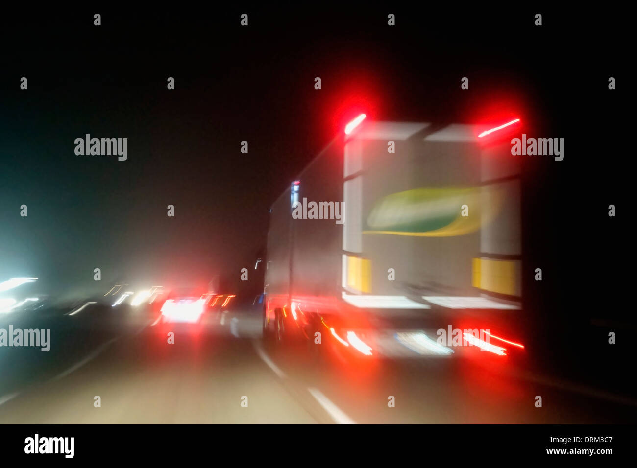 Lorry on motorway people hi-res stock photography and images - Alamy