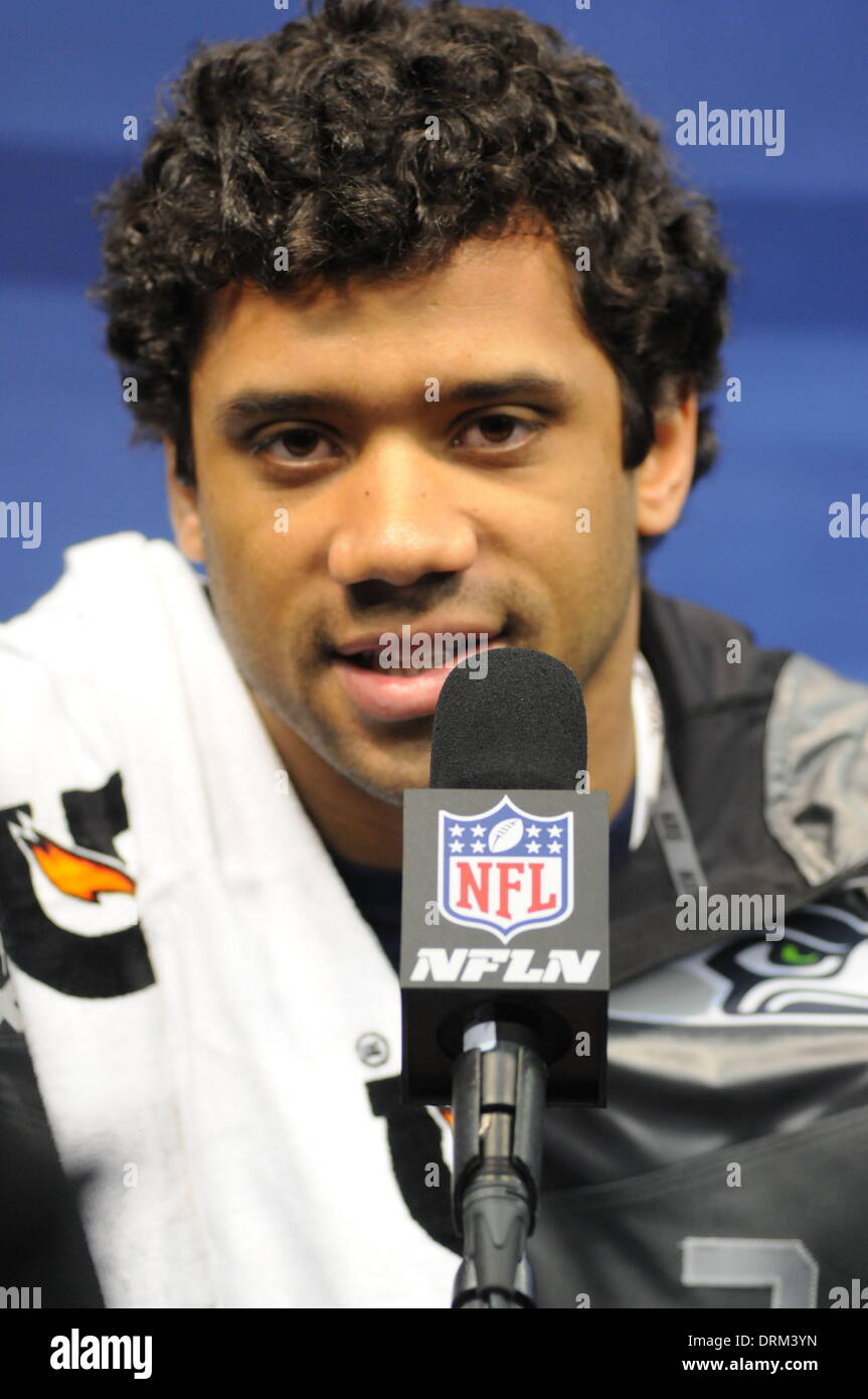 Newark, New Jersey, USA. 28th Jan, 2014. Seattle Seahawks QB RUSSELL ...