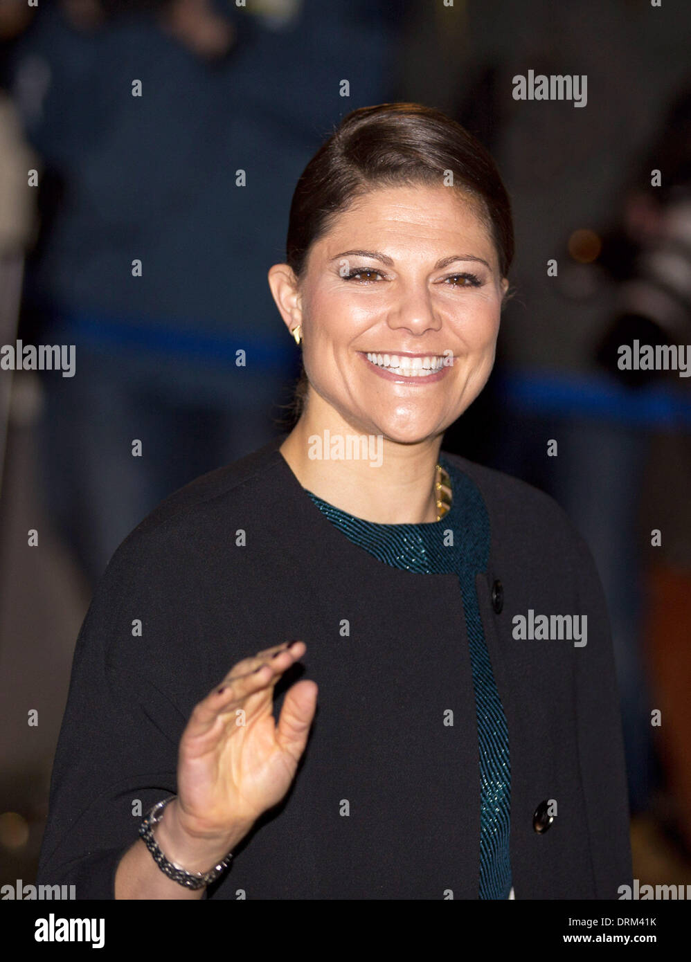Hamburg, Germany. 28th January 2014. Swedish Crown Princess Victoria in ...