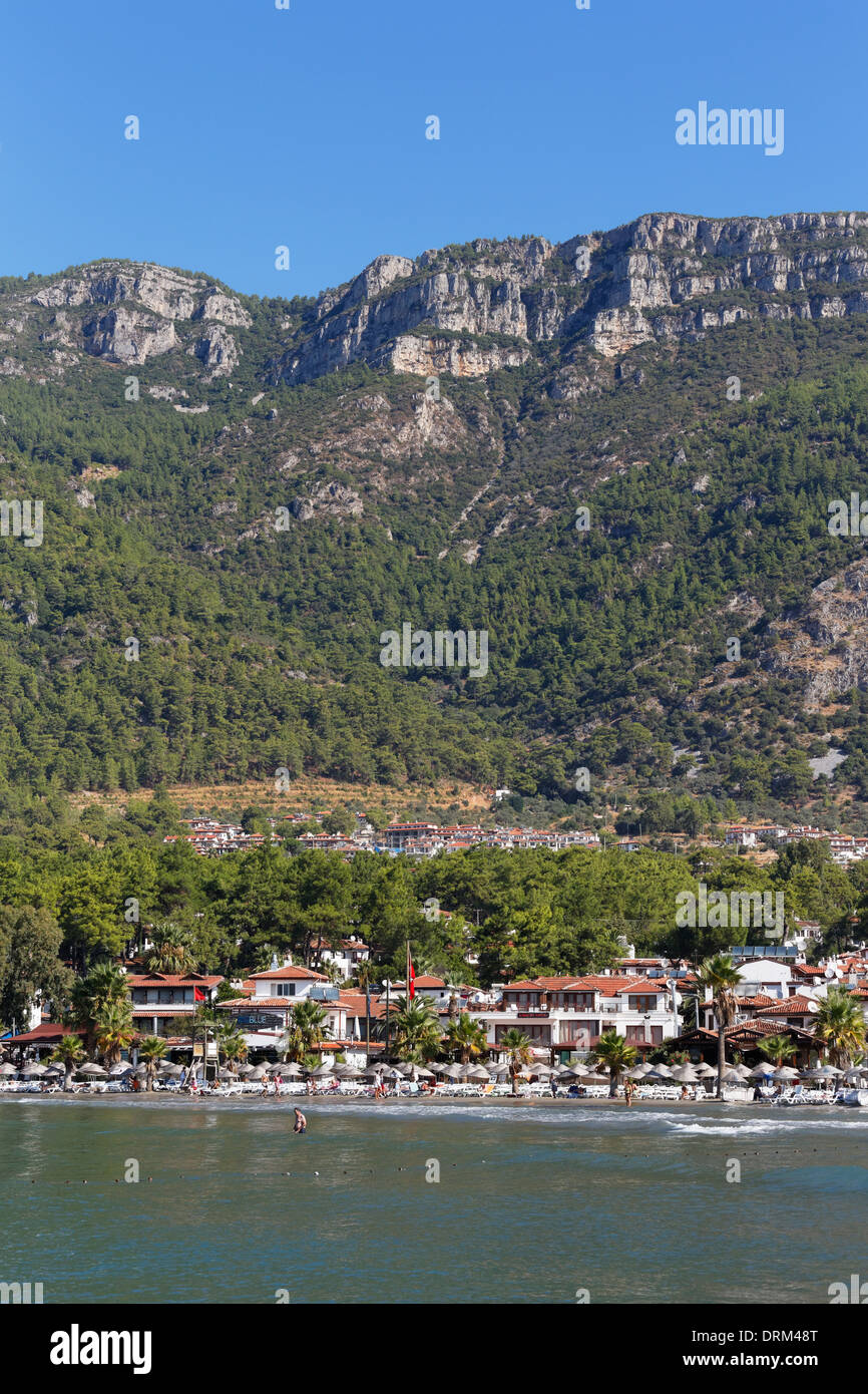 Turkey, Mugla, Gulf of Gokova, View of Akyaka Stock Photo - Alamy