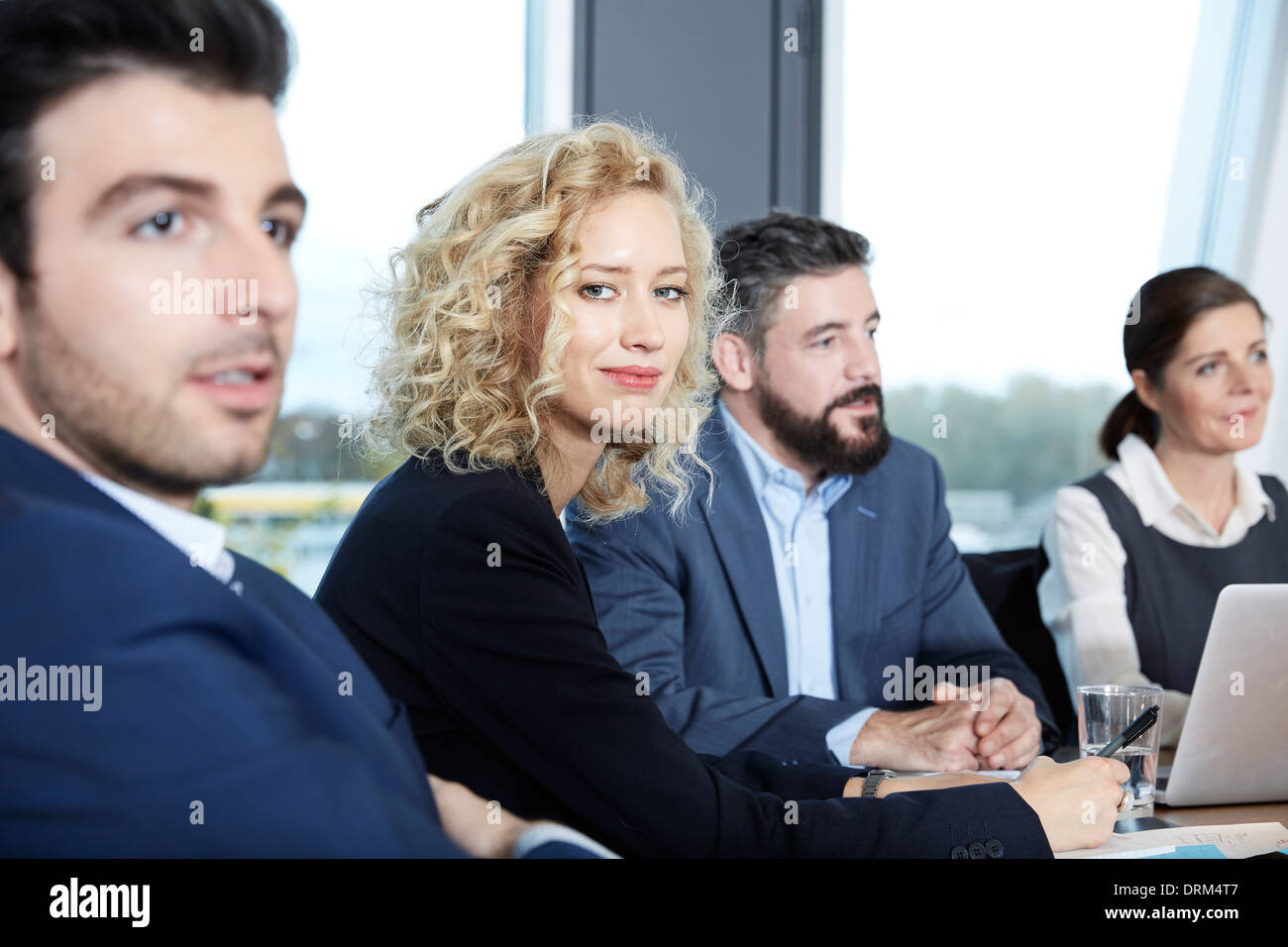 Germany, Neuss, Business people in meeting Stock Photo - Alamy