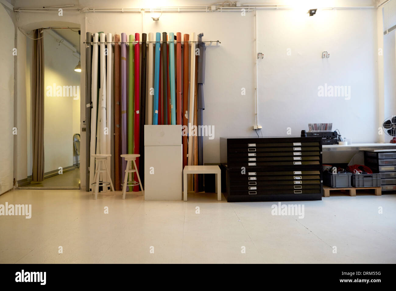 Workspace of a loft Stock Photo - Alamy