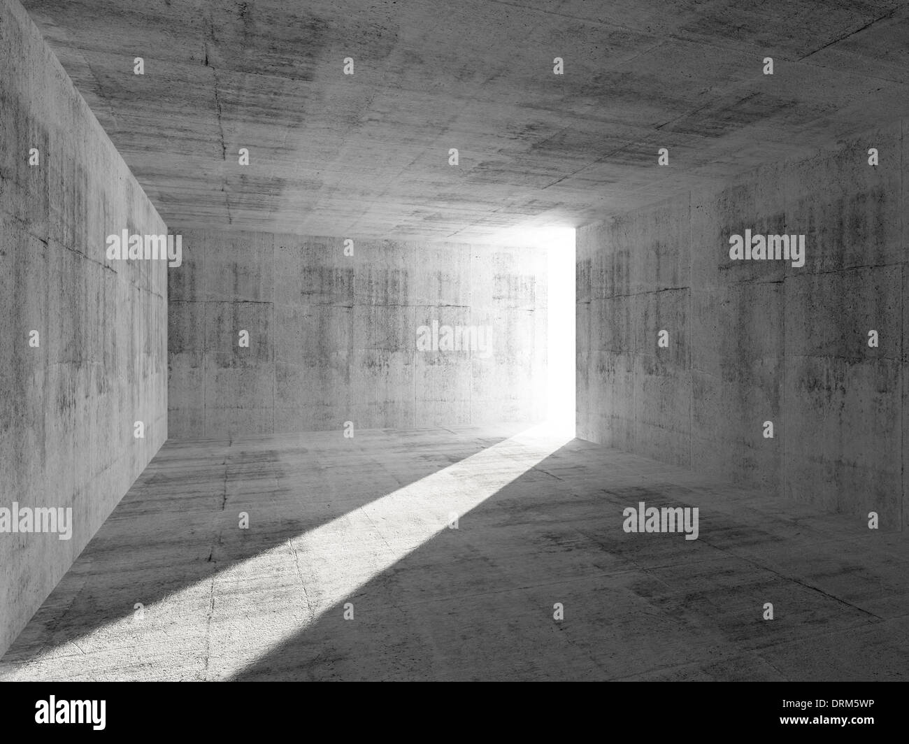 Abstract empty concrete room interior with light beam Stock Photo - Alamy