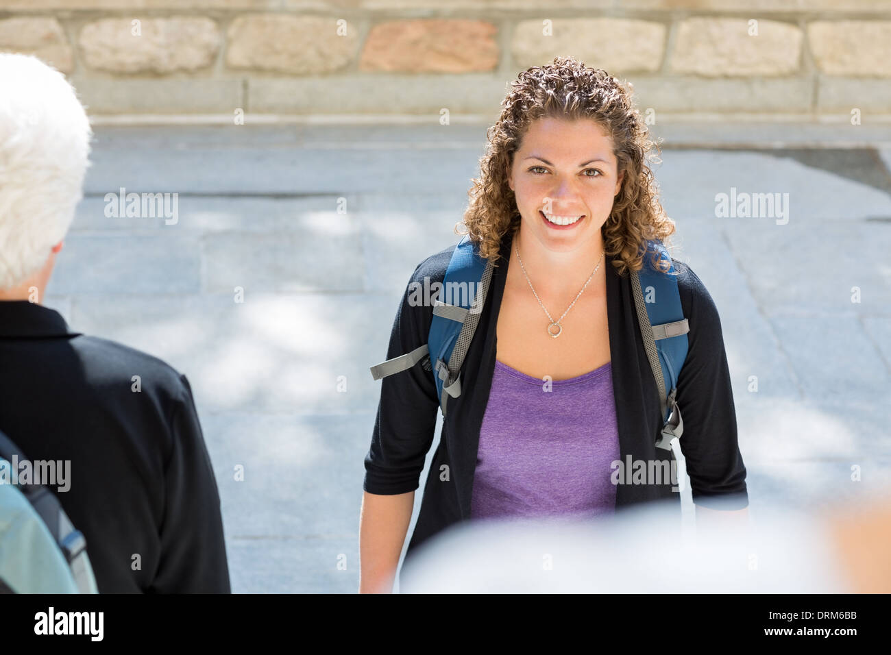Female college student standing campus hi-res stock photography and ...